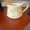 Dainty Flower Mug — Handmade Ceramic Hand Painted | Gift - Etsy