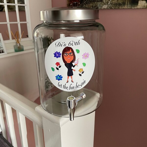 Personalised Custom Vinyl Face Stickers, Makes A Unique Personalised ...