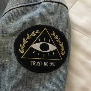 Trust No One Iron-on Patch - Etsy