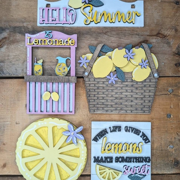 Lemon Summer Laser Cut File, Summer Lemonade Interchangeable Add On ...
