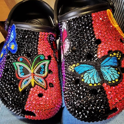 Butterfly Custom Bling Bedazzled Rhinestone Crocs Shoes - Etsy