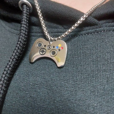 Stainless Steel Lock & Key Toggle Necklace Non Tarnish Dangling Padlock ...