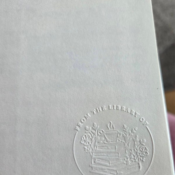 Personalized Book Embosser – Custom Library Stamp for Book Lovers ...