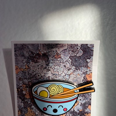 Ramen Enamel Pin Super Cute Ramen Noodle Pin, Noodle Brooch, Cute Food ...