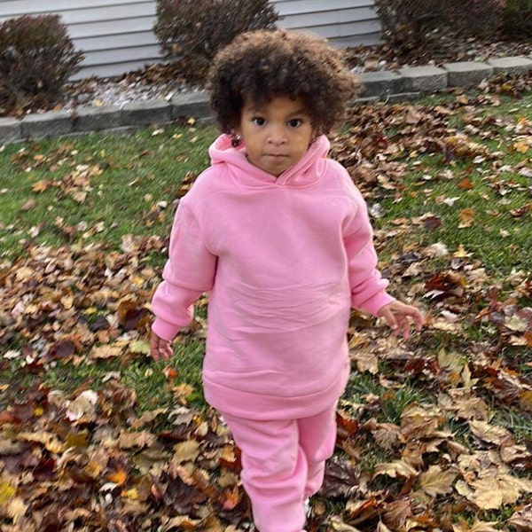 COZY & WARM Unisex Kid’s Fleece Hoodies and Pants, Jogger Set, Kids ...