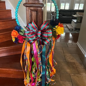 Mini Wood Bead Wreath, Mini Split Wood Ball Wreath, Mini Christmas ...