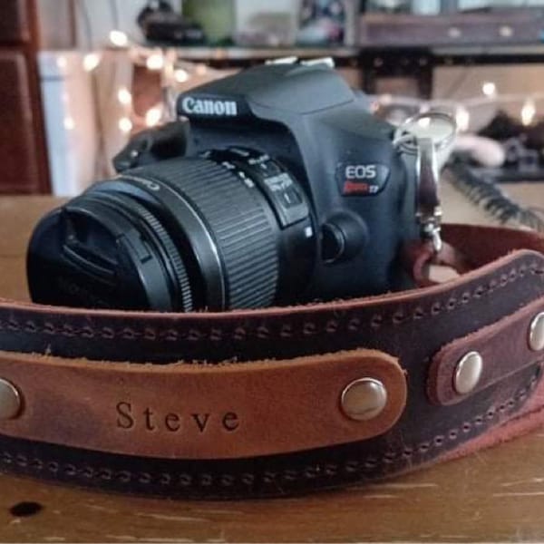Personalized Camera Strap Camera Strap for Photographers Leather Camera ...