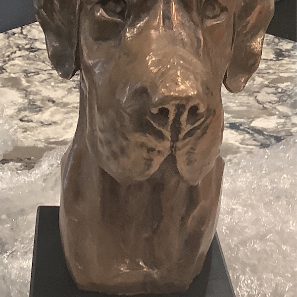 Great Dane (uncropped), Dog Marble Statue, Limited Edition, Artdog ...
