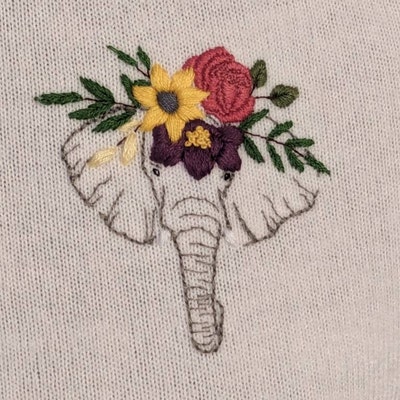 PDF Pattern Pack Hand Embroidery Pattern Pack 5 Animal Designs Instant ...