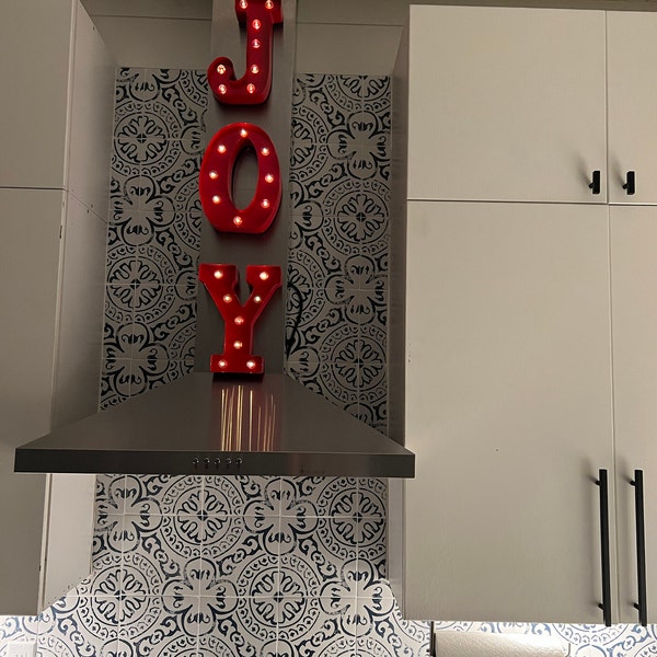 JOY Metal Marquee Light/christmas Light up Letters/light up Letter ...