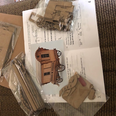 Gypsy Caravan Kit Build Your Own Vardo Wagon Mini Ships From USA - Etsy