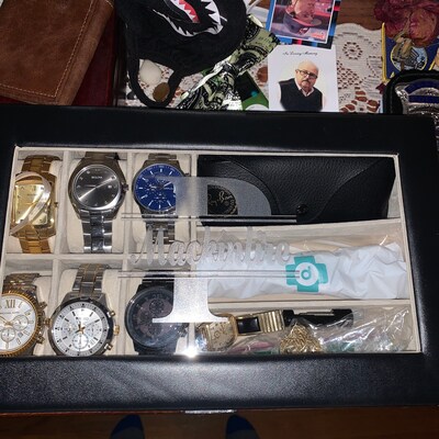 Personalized Watch and Sunglasses Box Engraved Sunglasses and Watch ...
