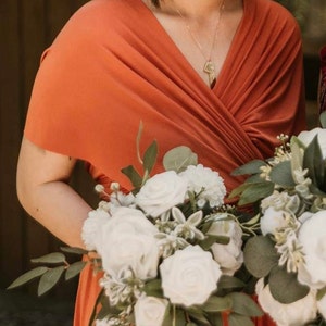 RUST Bridesmaid Dress Infinity Dress RUST Convertible Dress - Etsy