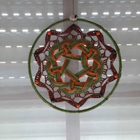 Celtic Garland, Christmas Garland, Crochet Garland, Crochet Christmas ...