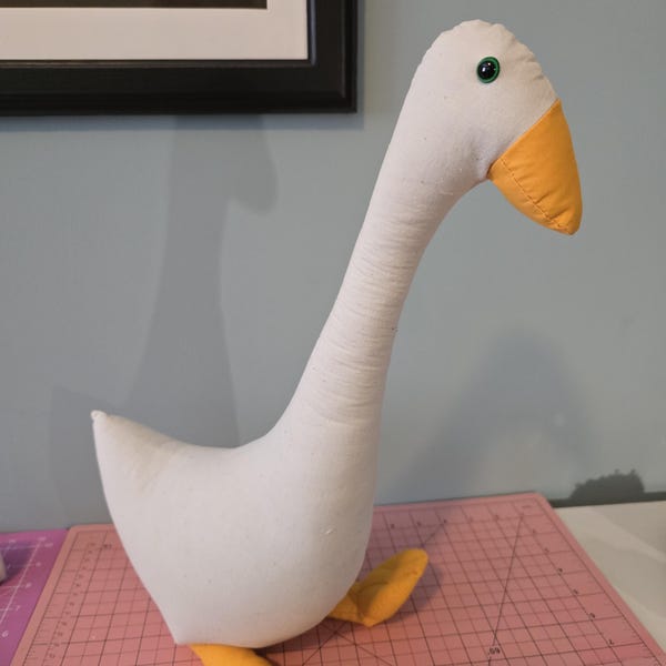 Goose Sewing Pattern, Goose Soft Toy Pattern, Stuffed Animal, Plush ...