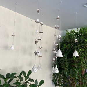 Ceramic House Hanging Bells . Room and Garden | Etsy