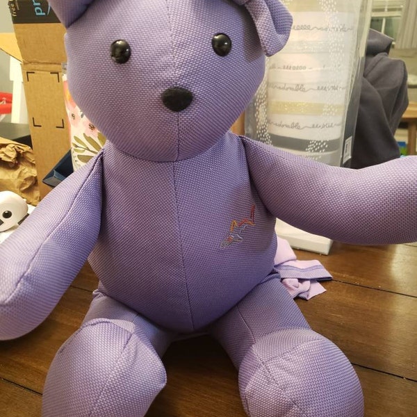 Handmade Necktie Memory Bear - Etsy