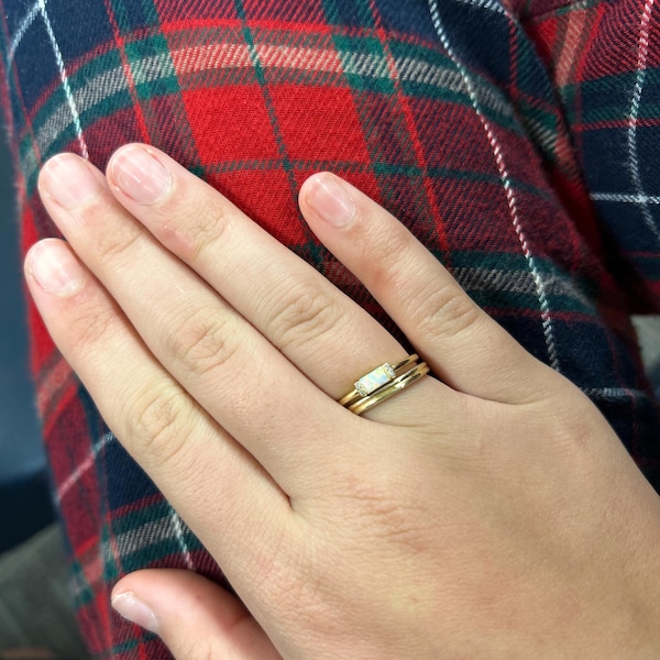 Gold Band, Simple Ring, Minimalist Ring, Dainty Ring, Plain Ring ...