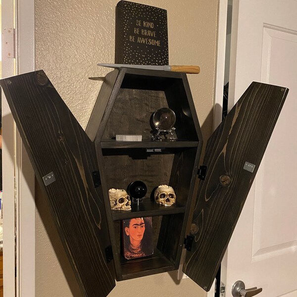 Handmade Coffin Cabinet - Etsy