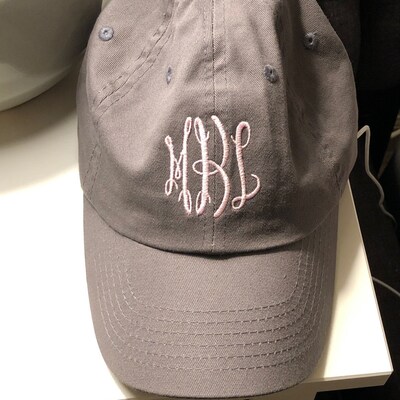 Monogrammed Cap, Monogrammed Hat, Personalized Cap, Monogrammed ...