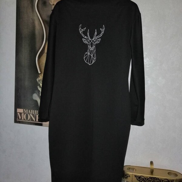 Buck Deer Head Geometric EMBROIDERY Design Animal Creative Fill Design ...