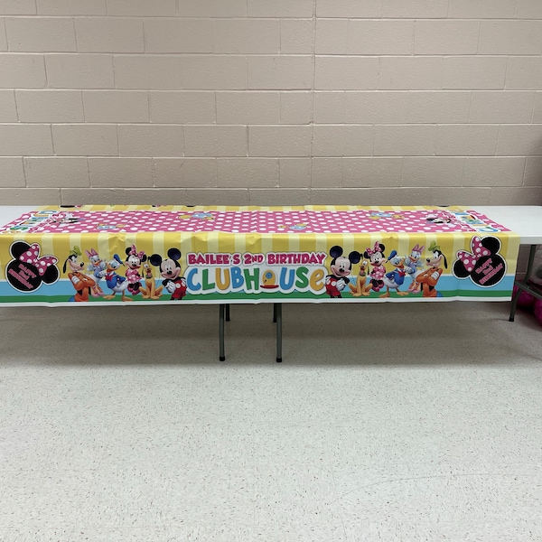 Mickey Mouse Clubhouse Personalized Custom Table Cover - Etsy