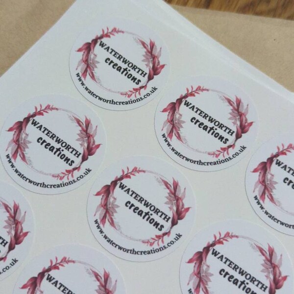 Custom Personalised Business Logo Round, Rectangle, Square Stickers or ...