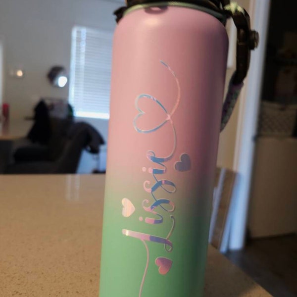 Layered Vinyl Sticker, Name Decal for Tumblers, Name Stickers for ...