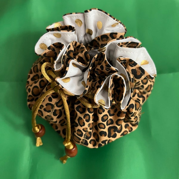 Drawstring Travel Jewelry Pouch - Multicolor Polka Dot Prints - 14.99 W ...