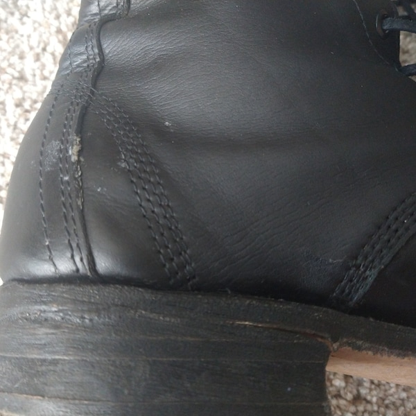 Personalised Handmade Brown Leather Single Buckle US Boot With Rubber ...