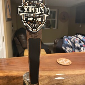 Custom Beer Tap Handle-classic Logo Edition Personalized Kegerator Tap ...