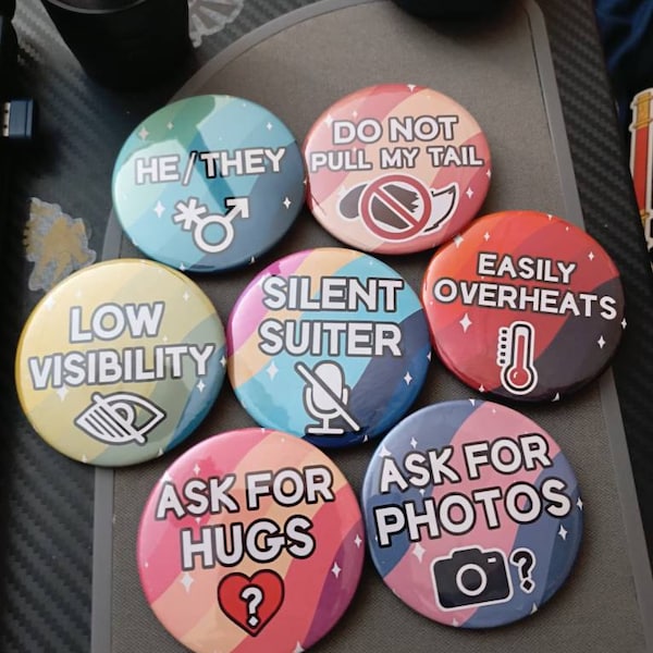 Fursuit & Cosplay Awareness Button Badges | 38mm or 58mm - Etsy