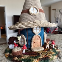 Amigurumi Crochet Pattern Hobbit House, Crochet Hobbit House, Crochet ...