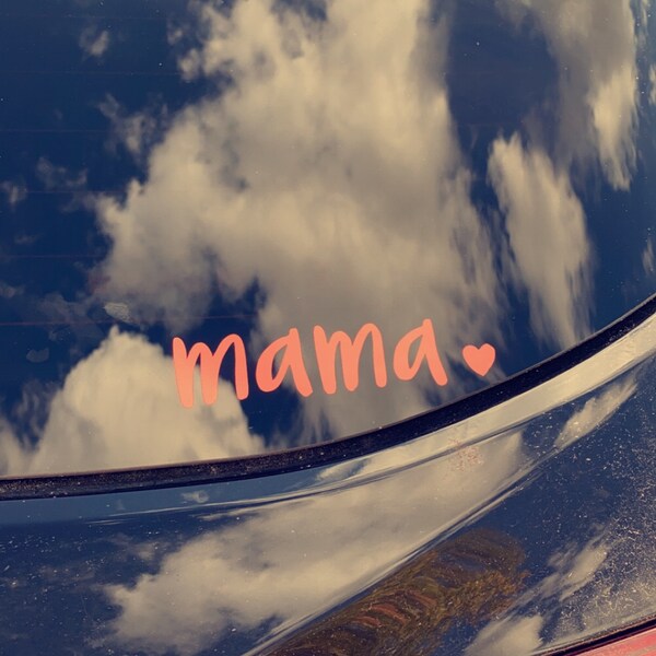 Mama Car Decal, Mom Decal, Mom Decal for Car, Mom Vinyl Sticker, Boy ...