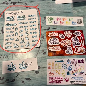 Self Care Marijuana Sticker Weekly Mini Kit RETIRING DESIGN | Etsy