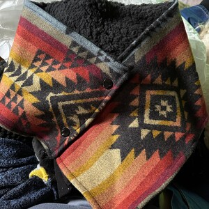 Western Wool Cowl - Etsy