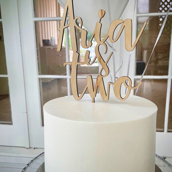 Birthday Cake Topper - Two Cake Topper 2nd Birthday Cake Decoration ...