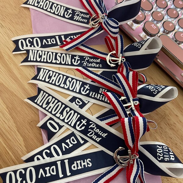 PIR Ribbon W/center & Sailor Keepsake Ribbon - Etsy