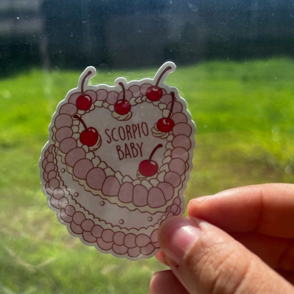 Zodiac Cakes Sticker for Phone Stickers Stickers for Girl Bow Journal ...