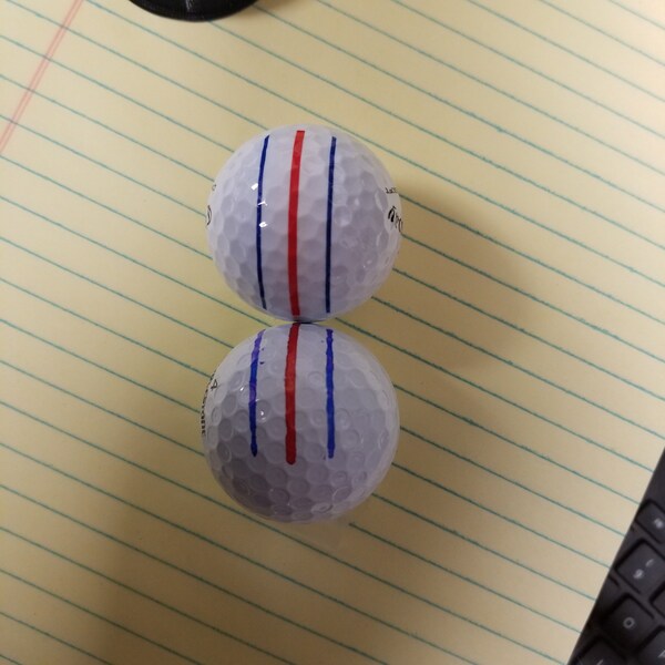 Golf Ball Marker - Triple Alignment Stencil - Etsy