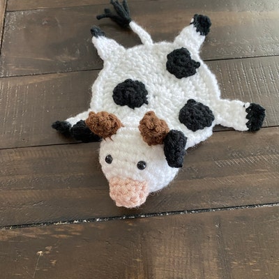 Cow Drink Coaster pattern Only - Etsy
