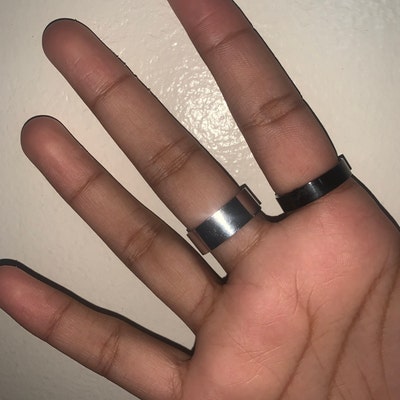 Classic Titanium Steel Ring Basic Band Size 5-13 - Etsy