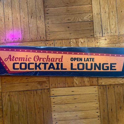 Now Open Cocktail Lounge Wood Sign Custom Bar Owner Bartender - Etsy