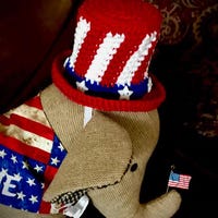 Patriotic Dog Hat, Crochet Uncle Sam Hat for Pet, Photo Fashion ...