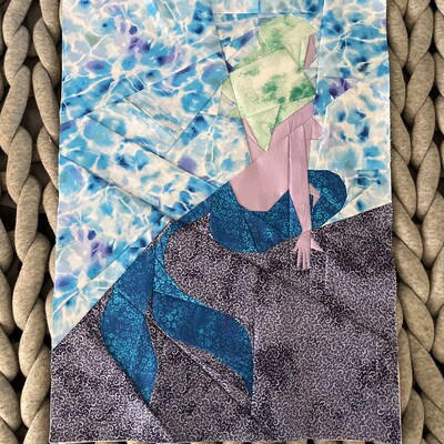 Sitting Mermaid Foundation Paper Piecing Pattern - Etsy