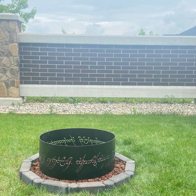 Personalized Fire Pit Rings Fire Pit Custom Fire Pits Outdoor Home ...