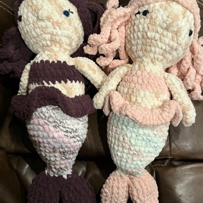 The Original Merbabies Amigurumi Pattern, Crochet Merbaby Plushie ...