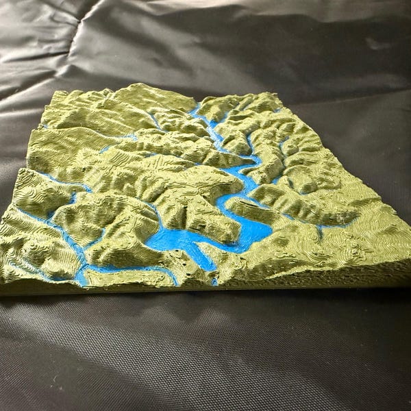 Custom 3d-printed Topographical Maps of ANYWHERE - Etsy