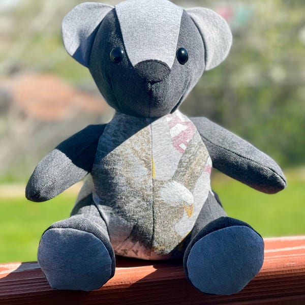 Personalized Keepsake Memory Bear: Handmade Clothing Remembrance Free ...
