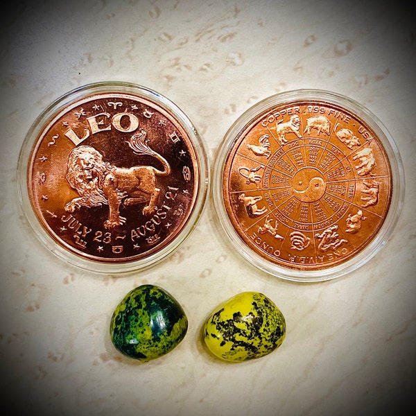 Zodiac Sign Copper Coin: Astrology Gift, 1 Oz Solid Copper - Etsy
